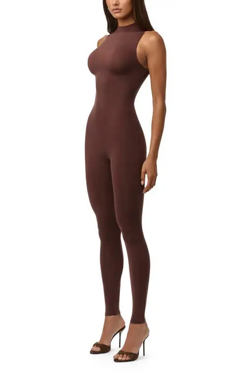 Naked Wardrobe Mock Neck Jumpsuit