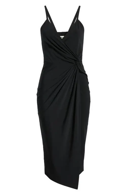 OPEN EDIT Side Twist Midi Dress - Black