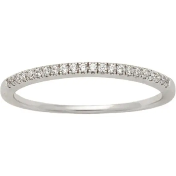 MADE BY MARY Birthstone Stacking Ring - Silver