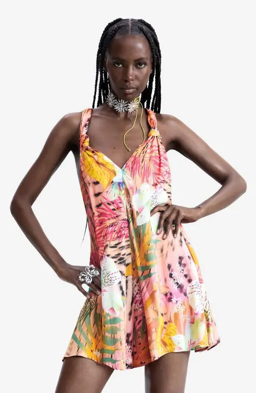 Desigual Mixed Print Romper