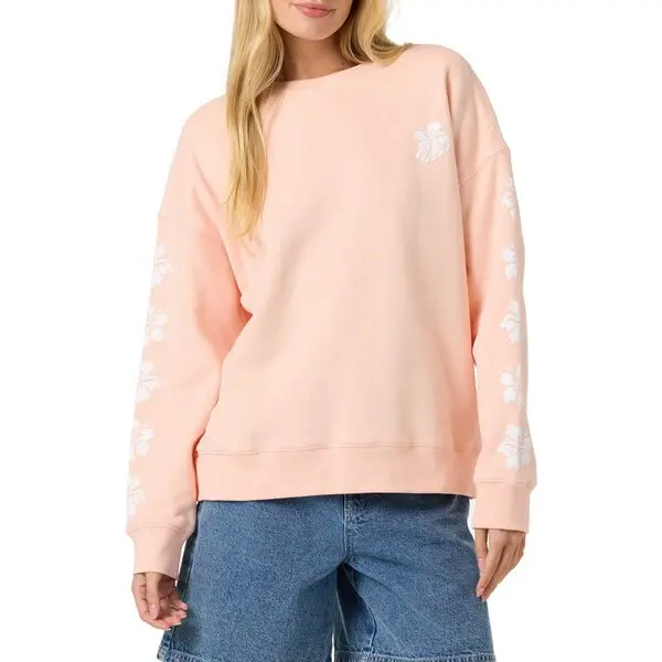 O'Neill Mini Hibis Hawaii Oversized Graphic Sweatshirt