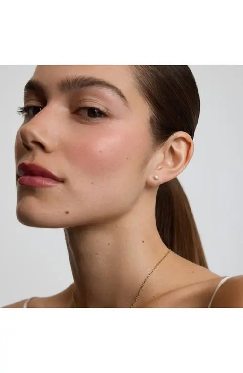 D.LOUISE Mini Faux Pearl Stud Earrings
