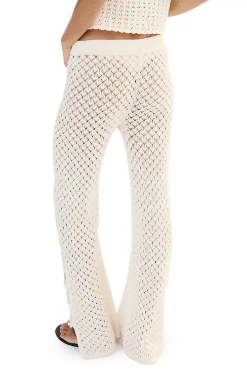 Mango Openwork Knit Pants