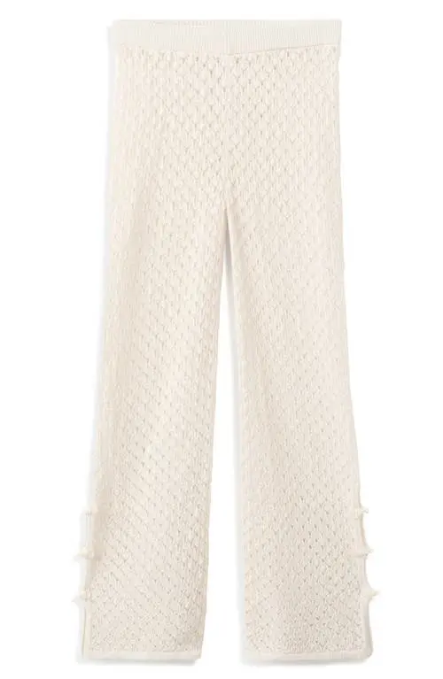 Mango Openwork Knit Pants