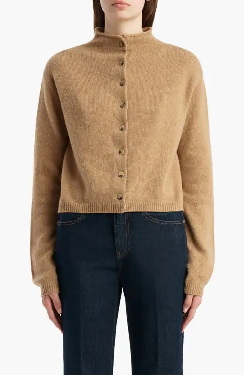 Khaite Annora Stretch Wool & Cashmere Cardigan
