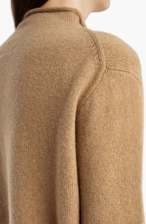 Khaite Annora Stretch Wool & Cashmere Cardigan - Camel