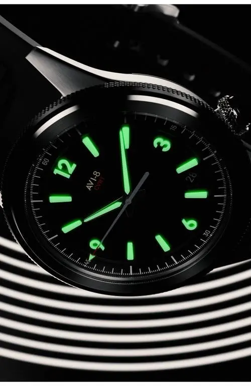 AVI-8 X Worn & Wound Creative Services Crvt 3775a Night Shadow Automatic Watch