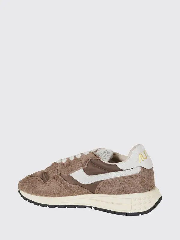 AUTRY Reelwind Nylon And Suede Sneakers With Serrated Sole - Earth