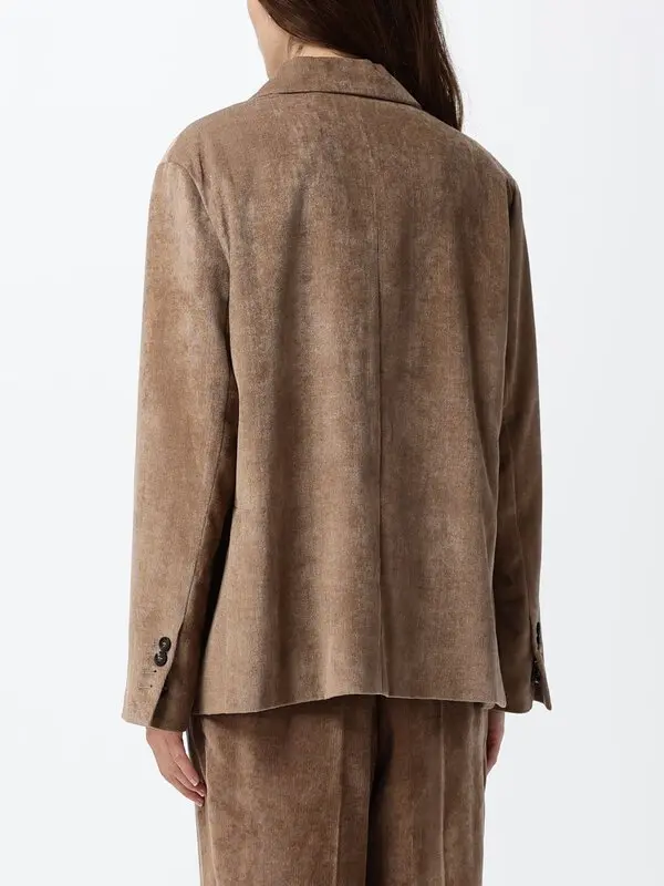 Brunello Cucinelli Single-breasted Viscose-blend Blazer With Lapel Collar