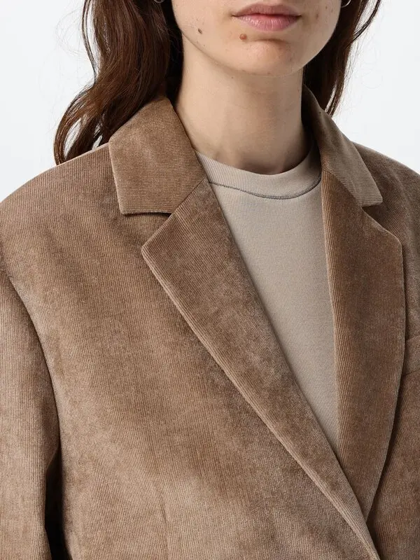 Brunello Cucinelli Single-breasted Viscose-blend Blazer With Lapel Collar