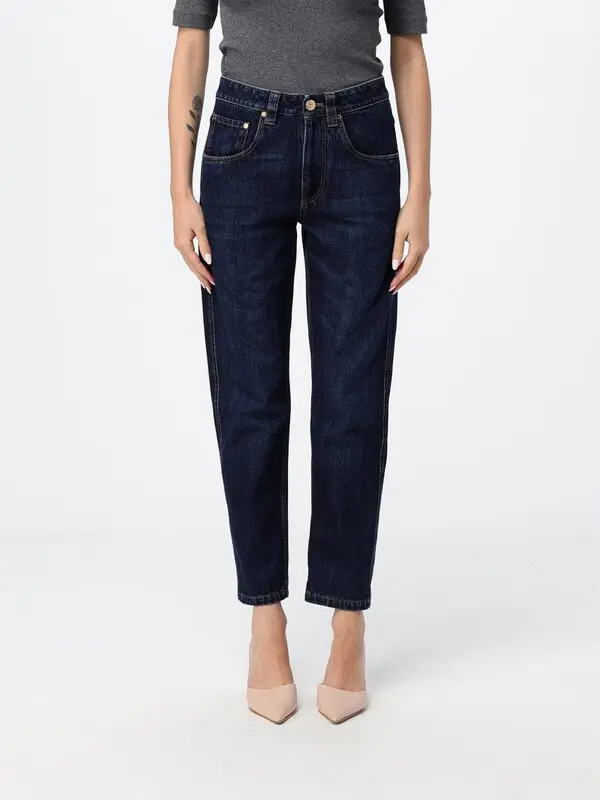 Brunello Cucinelli High-waisted Straight-leg Cropped Jeans - Blue