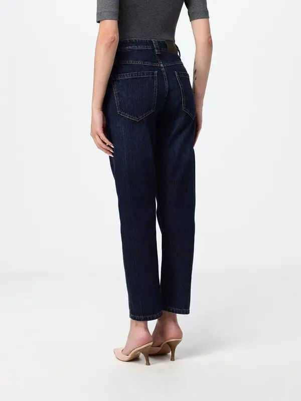 Brunello Cucinelli High-waisted Straight-leg Cropped Jeans - Blue