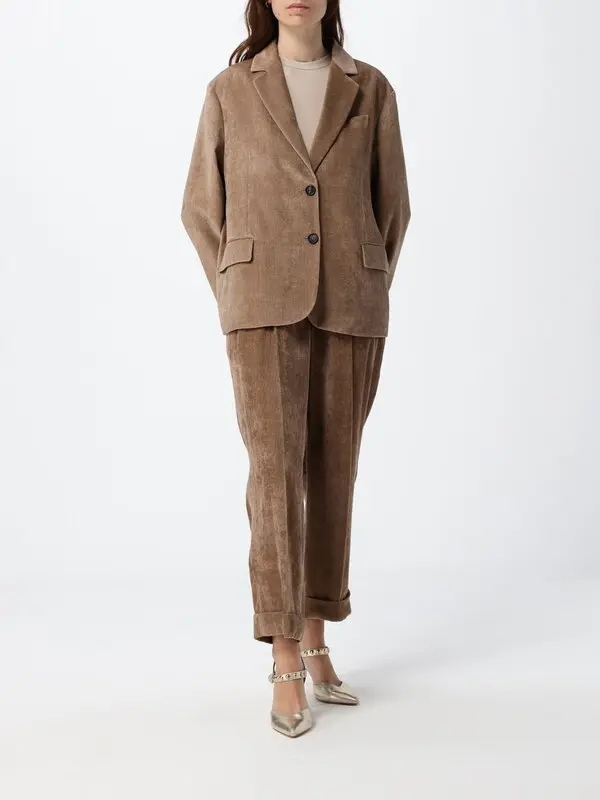 Brunello Cucinelli Wide-leg Cropped Cashmere Corduroy Velvet Trousers
