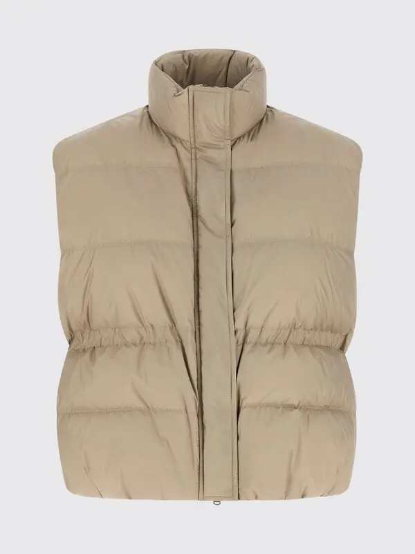 Brunello Cucinelli Water-repellent Quilted Technical Vest With High Neck - Beige