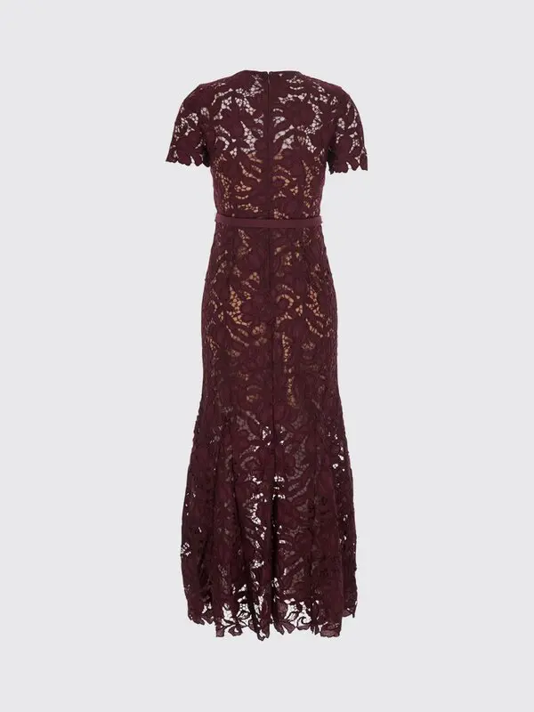 SELF-PORTRAIT A-line Lace Mini Dress With Belt