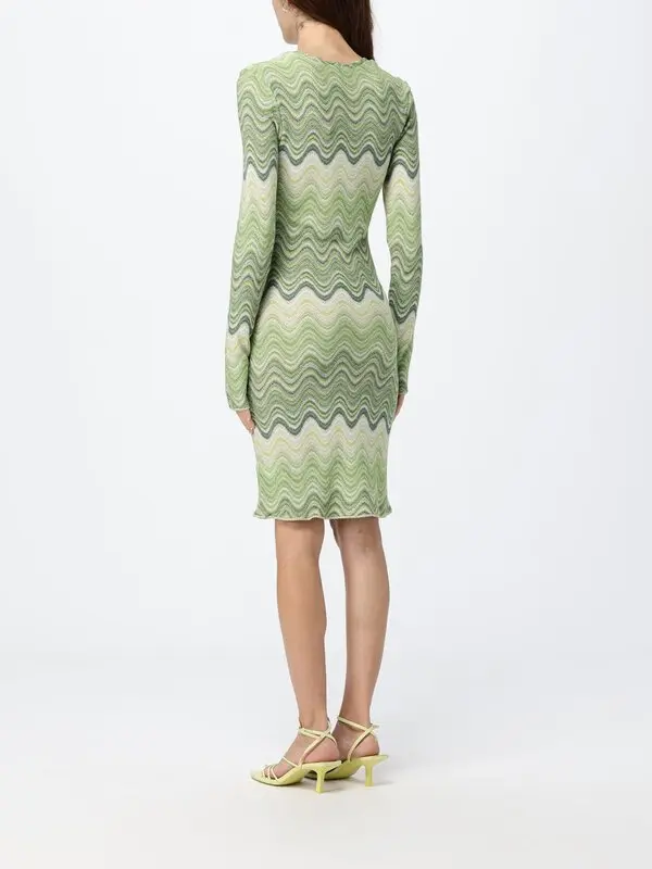 MC2 SAINT BARTH Long Sleeve Printed Dress