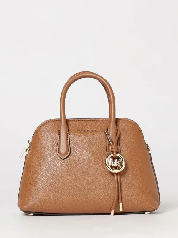Michael Kors Freddie Mini Handbag With Mk Monogram - Brown