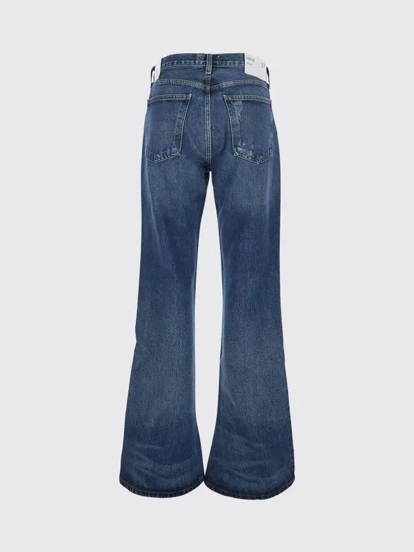 AGOLDE Kick High-waisted 5-pocket Flared Jeans In Cotton Denim