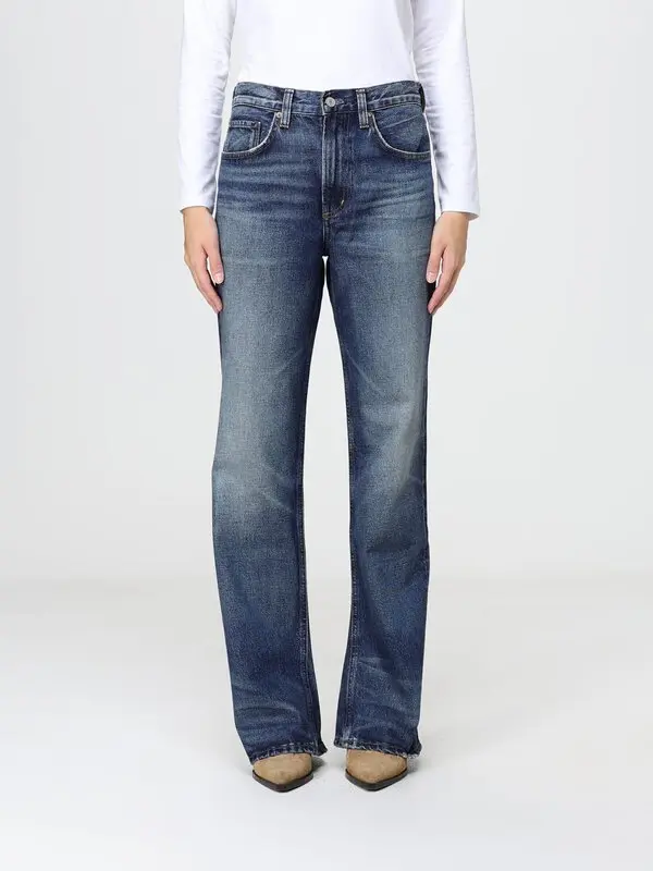 AGOLDE Kick High-waisted Five-pocket Flared Jeans - Denim