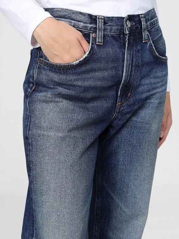 AGOLDE Kick High-waisted Five-pocket Flared Jeans - Denim