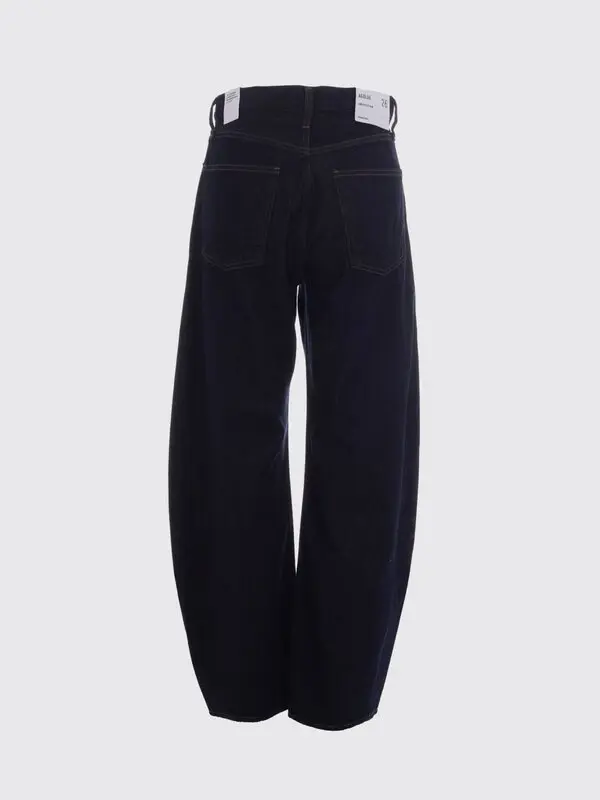AGOLDE Luna High-waisted Tapered Fit Baggy Jeans - Navy