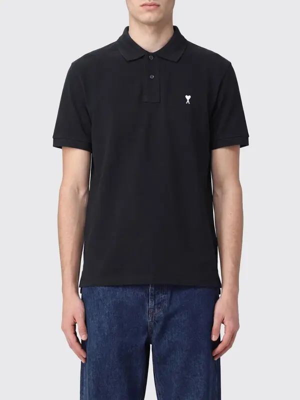 AMI Paris Polo Shirt - Black