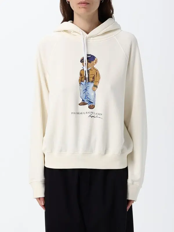 Polo Ralph Lauren Cotton Hoodie With Teddy Bear Print