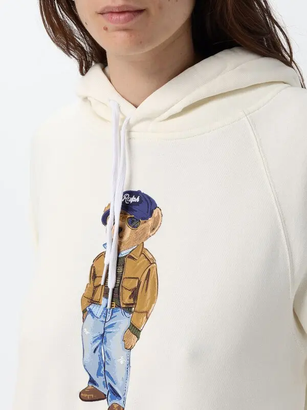 Polo Ralph Lauren Cotton Hoodie With Teddy Bear Print