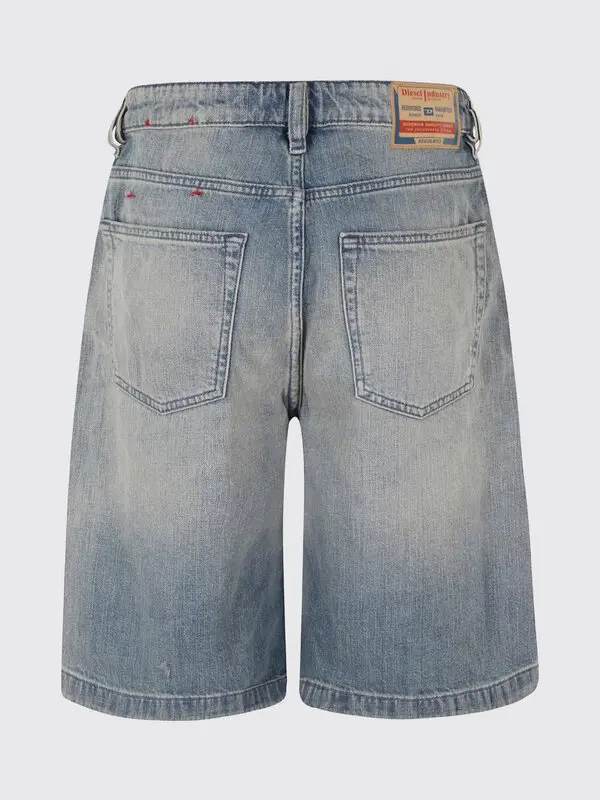 DIESEL® De-sire 5-pocket Knee-length Denim Shorts With Mid-rise Waist