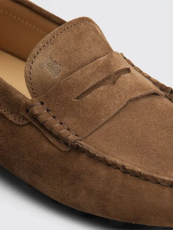 TOD'S Suede Loafers - Brown