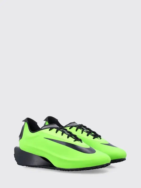 Nike First Sight Leather And Rubber Trainers With Chunky Sole And Swoosh Logo - Green