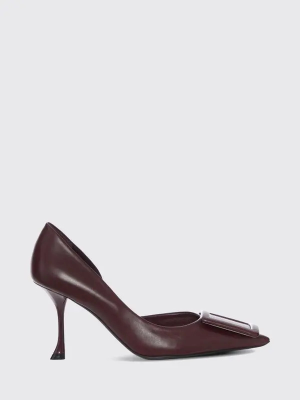 ROGER VIVIER Viv" In The City Leather High Stiletto Heel Pumps - Brown