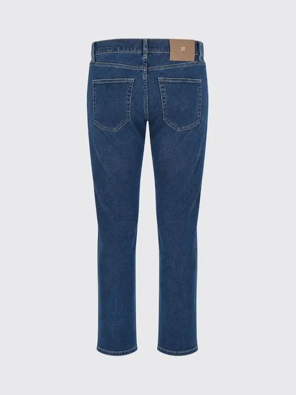 PT TORINO Skinny Fit Jeans In Stretch Cotton And Silk - Denim