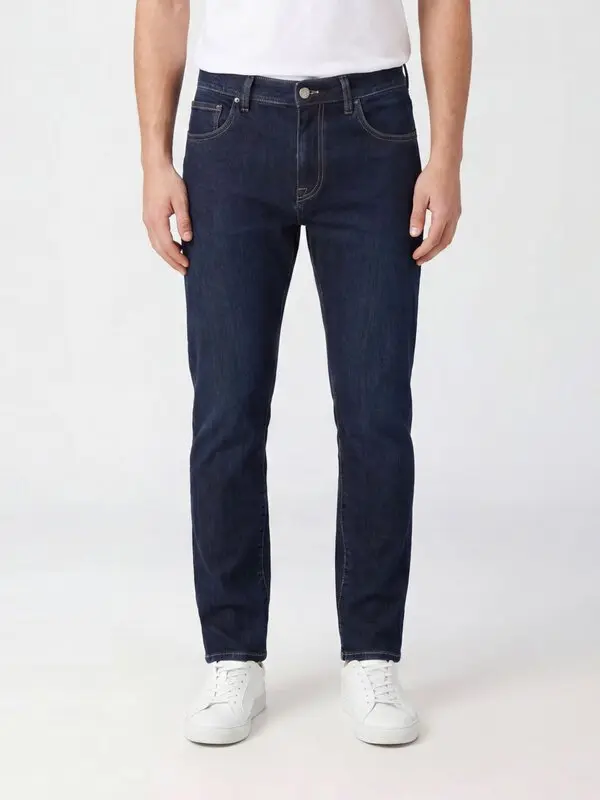 PT TORINO Skinny Fit Jeans In Stretch Cotton And Silk - Denim