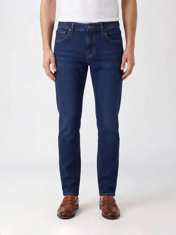 PT TORINO Skinny Fit Jeans In Stretch Cotton And Silk With A Mid-rise Waist - Denim