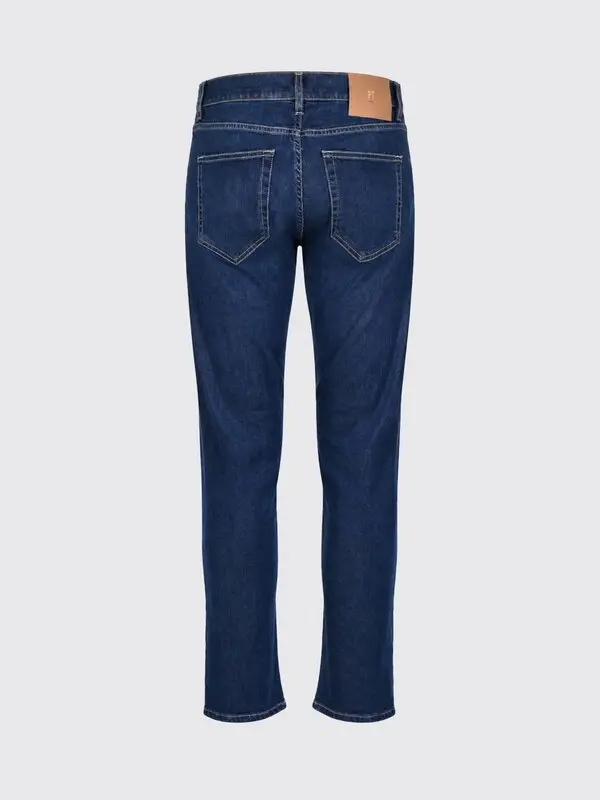 PT TORINO Skinny Fit Jeans In Stretch Cotton And Silk With A Mid-rise Waist