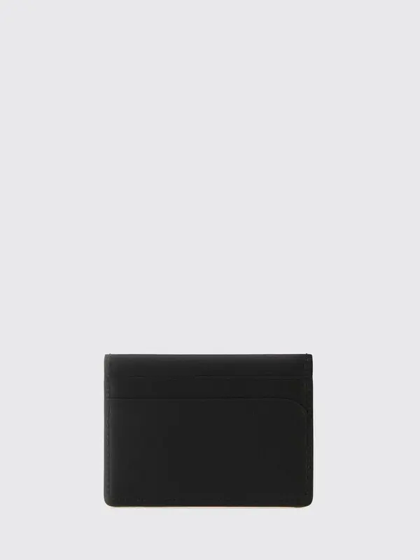 JIL SANDER Grained Calfskin Card Holder With Laminated Logo And Four Slots