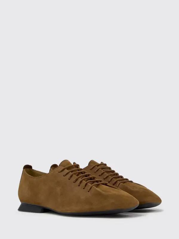 Camper Casi Myra Suede Lace-up Shoes - Brown