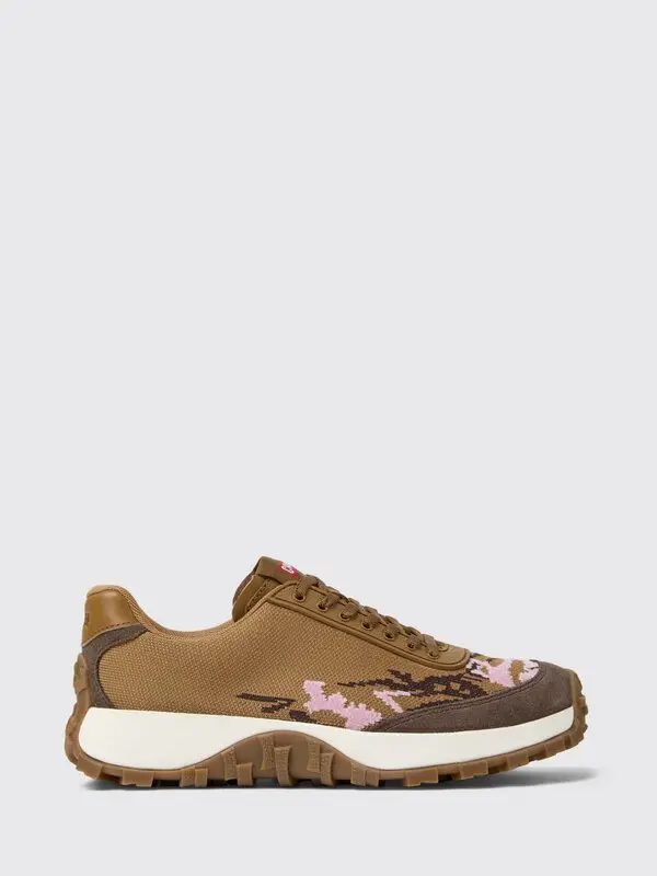 Camper Twins Leather And Recycled Pet Sneakers With Graphic Print And Vibram Sole