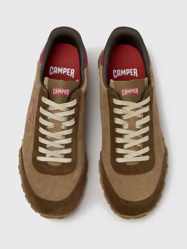 Camper Two-tone Drift Walk Suede Trainers With Vibram Sole
