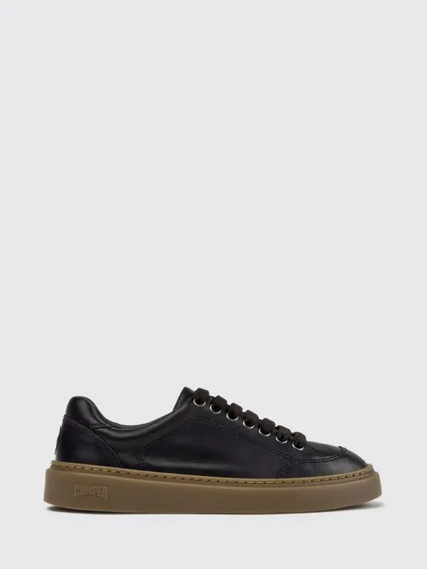 Camper Runner Twentyfive Sustainable Leather Low Top Trainers - Black