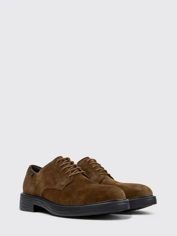 Camper Dean Suede Derby Shoes With Xl Extralight Sole