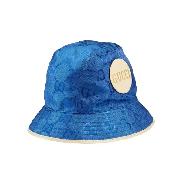 Gucci Off The Grid Bucket Hat /beige - Blue