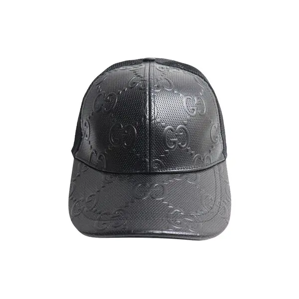 Gucci Gg Embossed Baseball Hat - Black