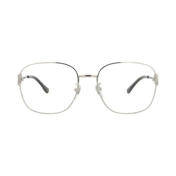 Gucci Square-frame Metal Optical Frames /transparent - Silver