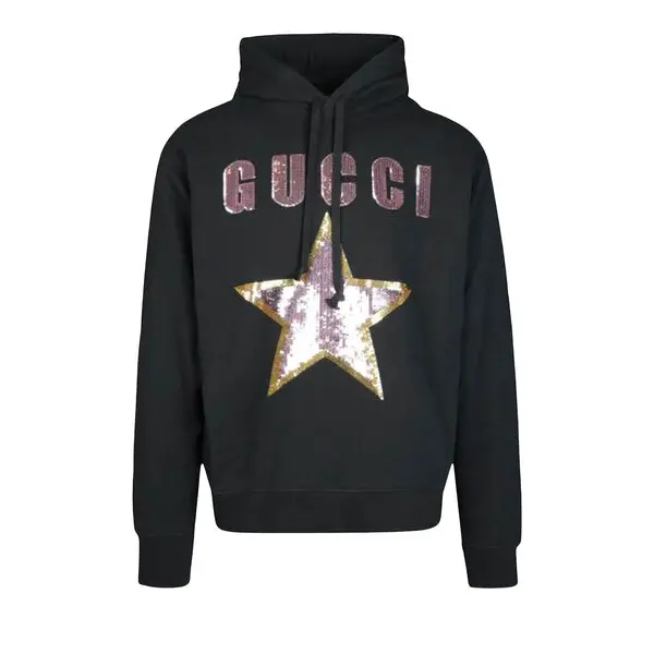 Gucci Logo Sequinned Hoodie