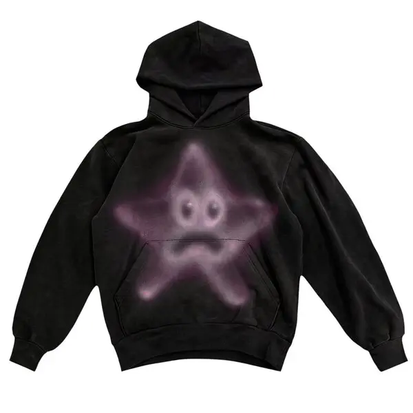 TRAVIS SCOTT Cactus Jack X Spongebob Patrick Star Hoodie - Black
