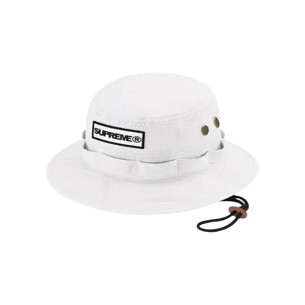 Supreme Reflective Patch Boonie 'natural - White