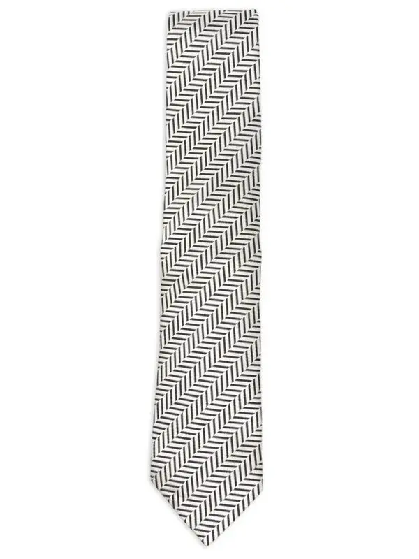 TOM FORD Silk Neck Tie - White