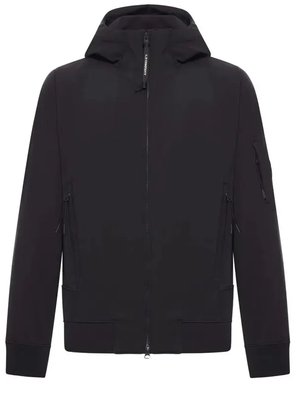 C.P. COMPANY Hooded Jacket With Zip - Black